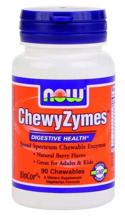Now Foods ChewyZymes -Digestive Enzyme Formulation - 90 Chewables