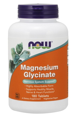 Now Foods Magnesium Glycinate 100 Mg - 180 Tab